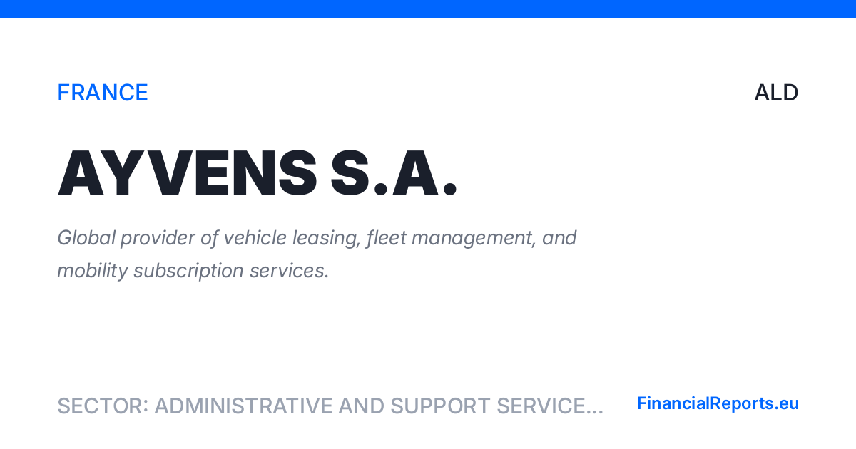 AYVENS S.A. 2024 filings — annual reports & disclosures ...