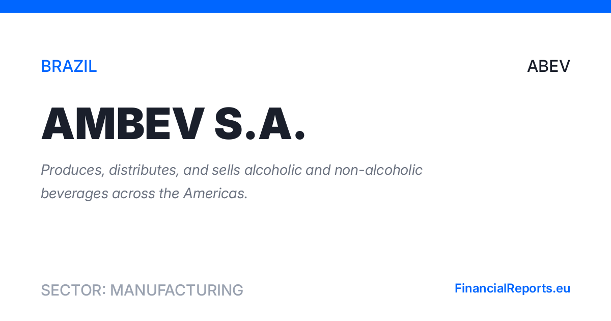 AMBEV S.A. | Investor Relations / Filings / Financial statement