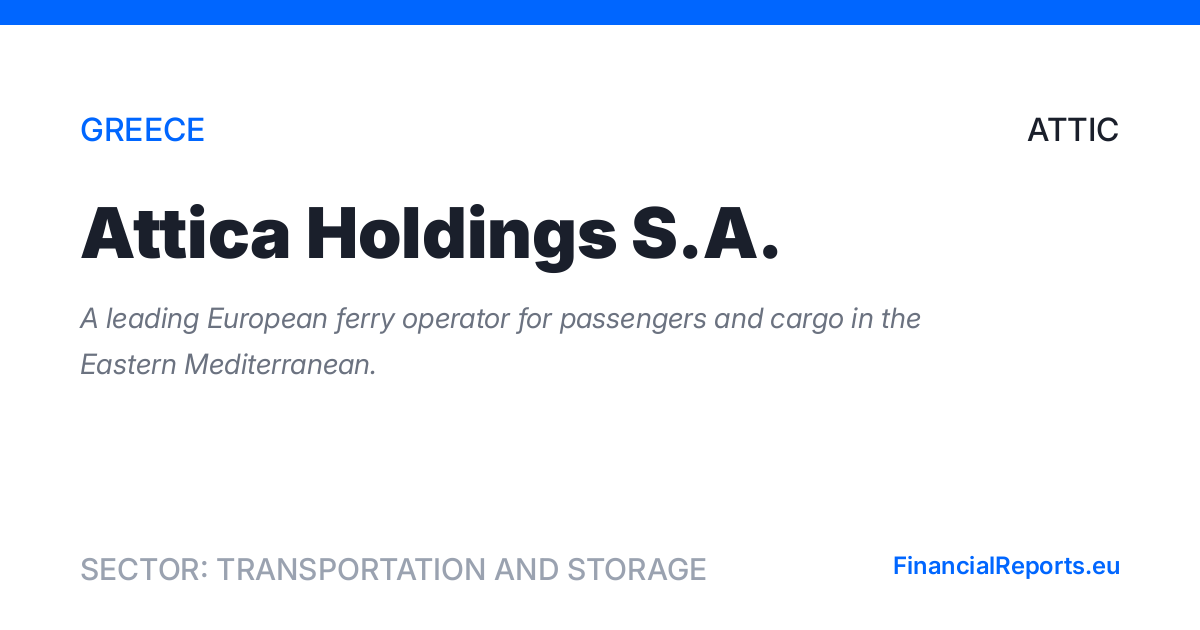 Attica Holdings S.A. | Investor Relations / Filings / Financial statement