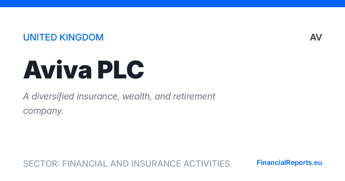 Aviva PLC | Investor Relations / Filings / Financial statement
