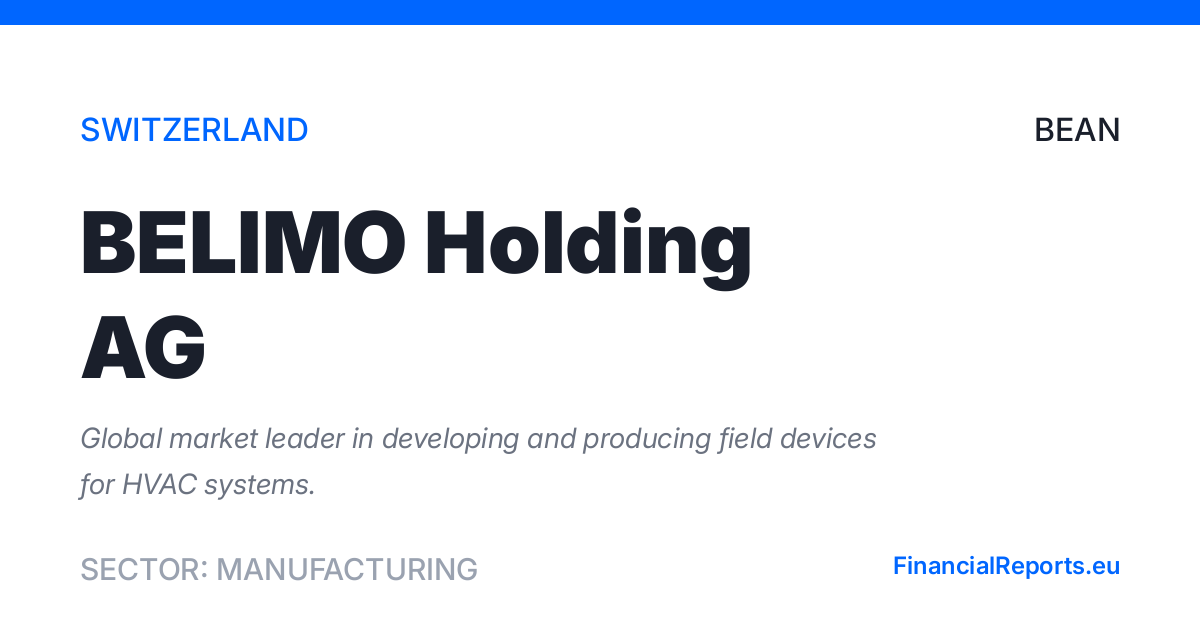 BELIMO Holding AG 2025 filings — annual reports & disclosures ...