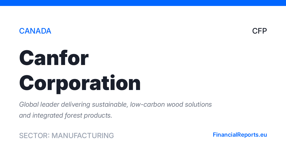 Canfor Corporation | Investor Relations / Filings / Financial statement