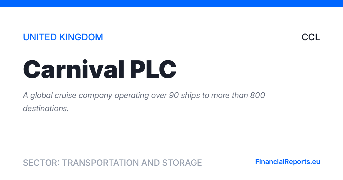 Carnival PLC | Investor Relations / Filings / Financial statement