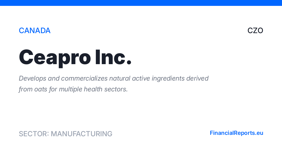 Ceapro Inc. | Investor Relations / Filings / Financial statement
