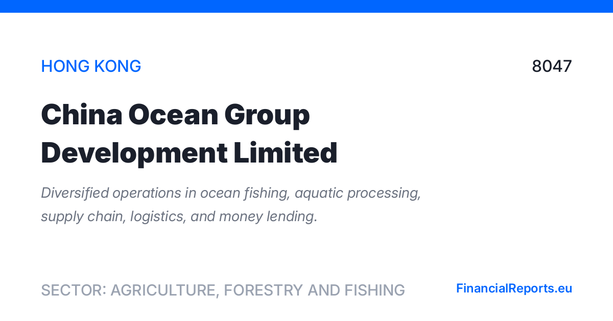 China Ocean Group Development Limited | Investor Relations / Filings ...