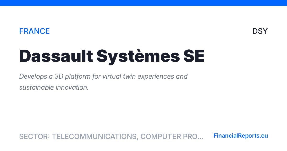 Dassault Systèmes SE | Investor Relations / Filings / Financial statement