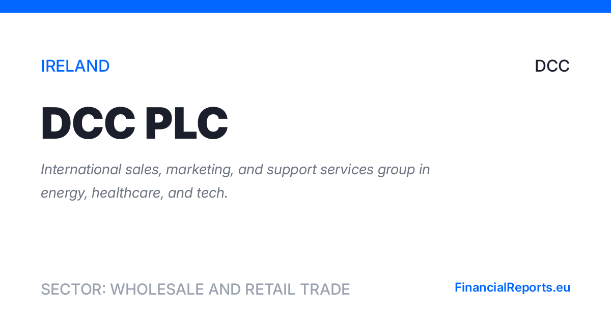 DCC PLC | Investor Relations / Filings / Financial statement