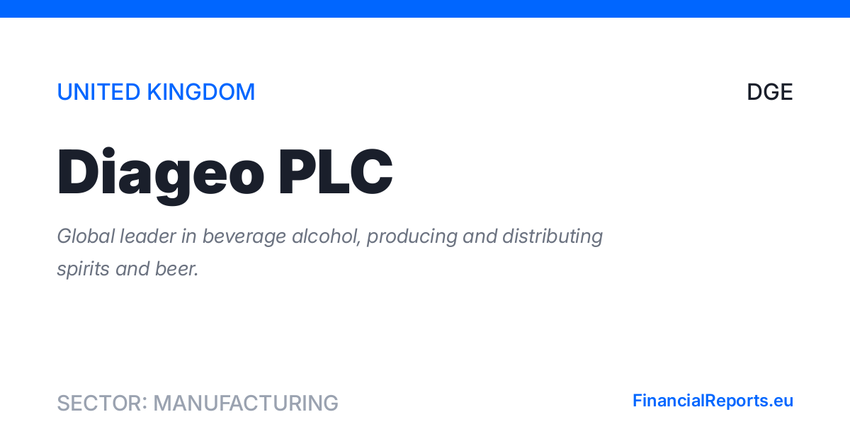 Diageo PLC | Investor Relations / Filings / Financial statement