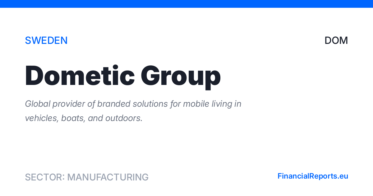 Dometic Group | Investor Relations / Filings / Financial statement