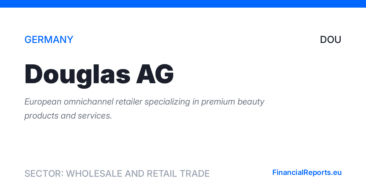 Douglas AG 2026 filings — annual reports & disclosures ...