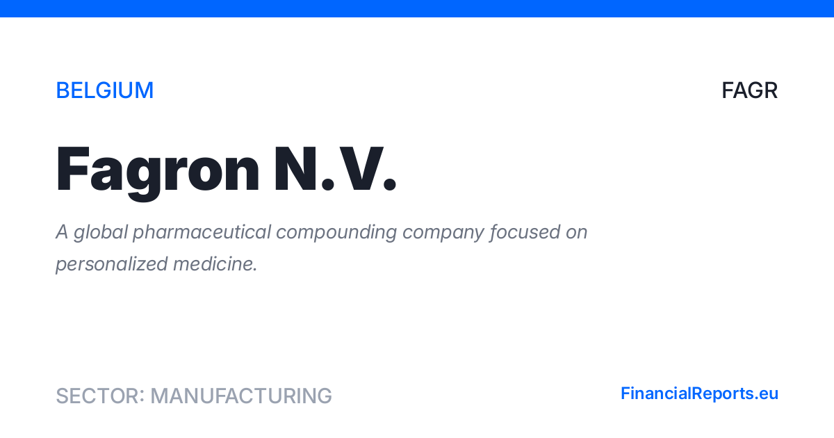 Fagron N.V. | Investor Relations / Filings / Financial statement