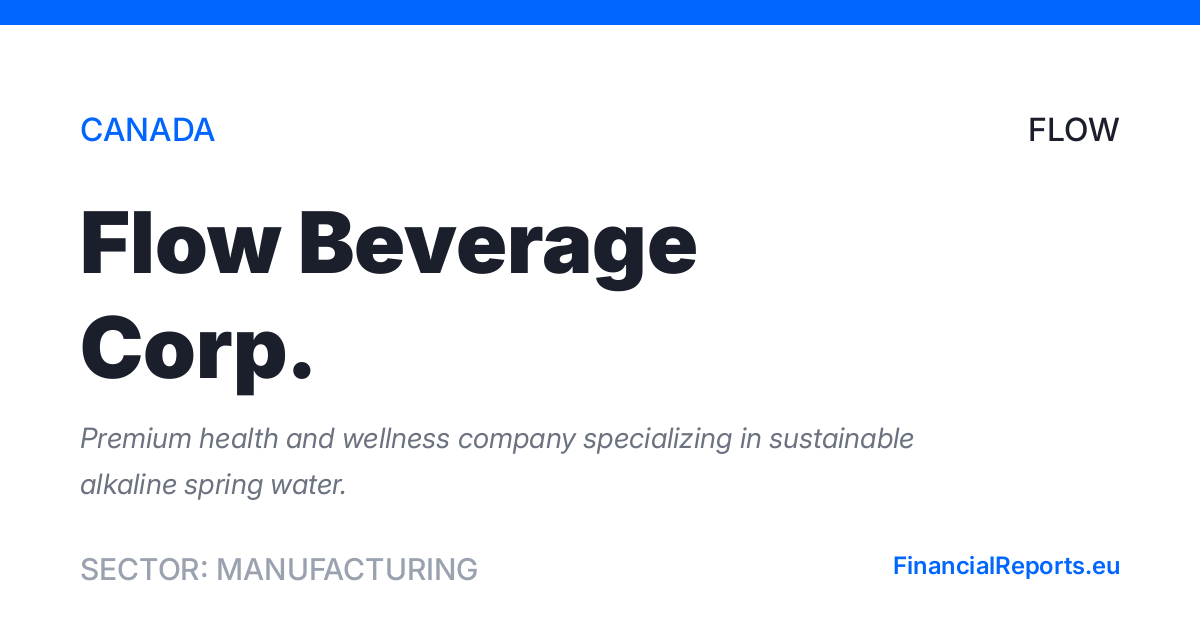 Flow Beverage Corp. | Investor Relations / Filings / Financial statement
