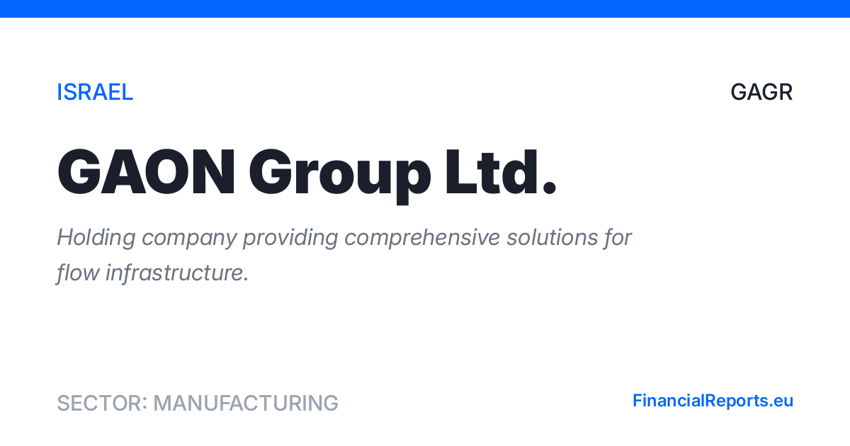 GAON Group Ltd. | Investor Relations / Filings / Financial statement