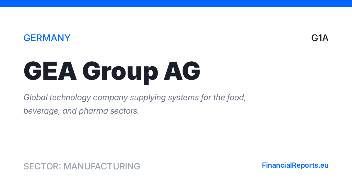 GEA Group AG | Investor Relations / Filings / Financial statement