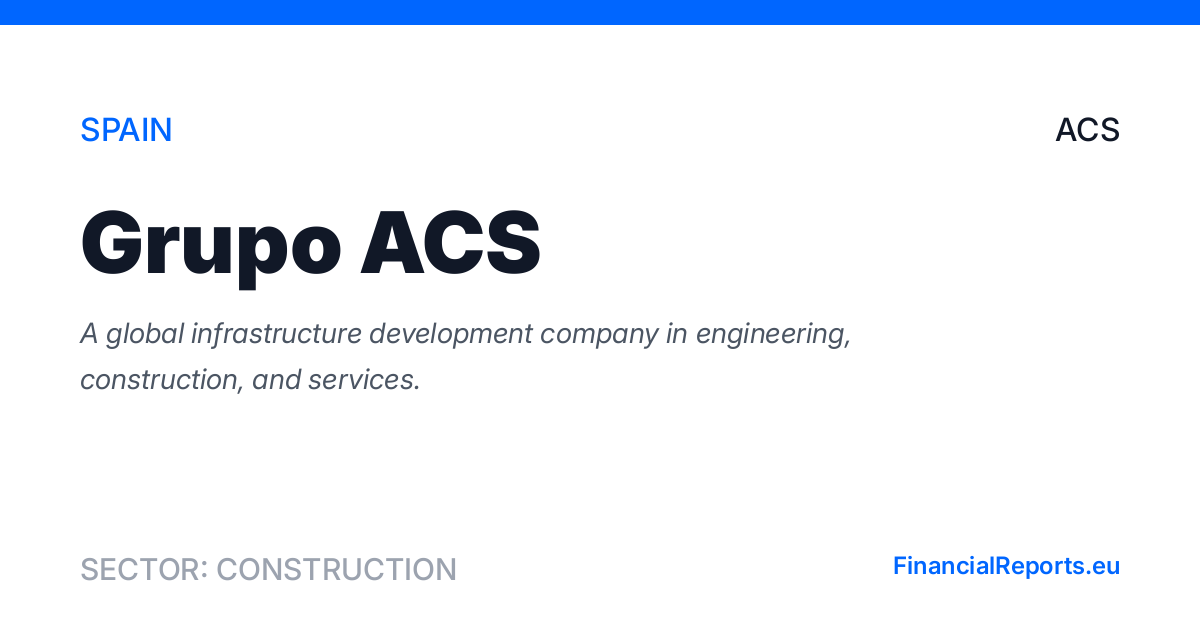 Grupo ACS | Investor Relations / Filings / Financial statement
