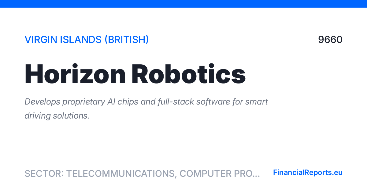 Horizon Robotics 2026 filings — annual reports & disclosures ...