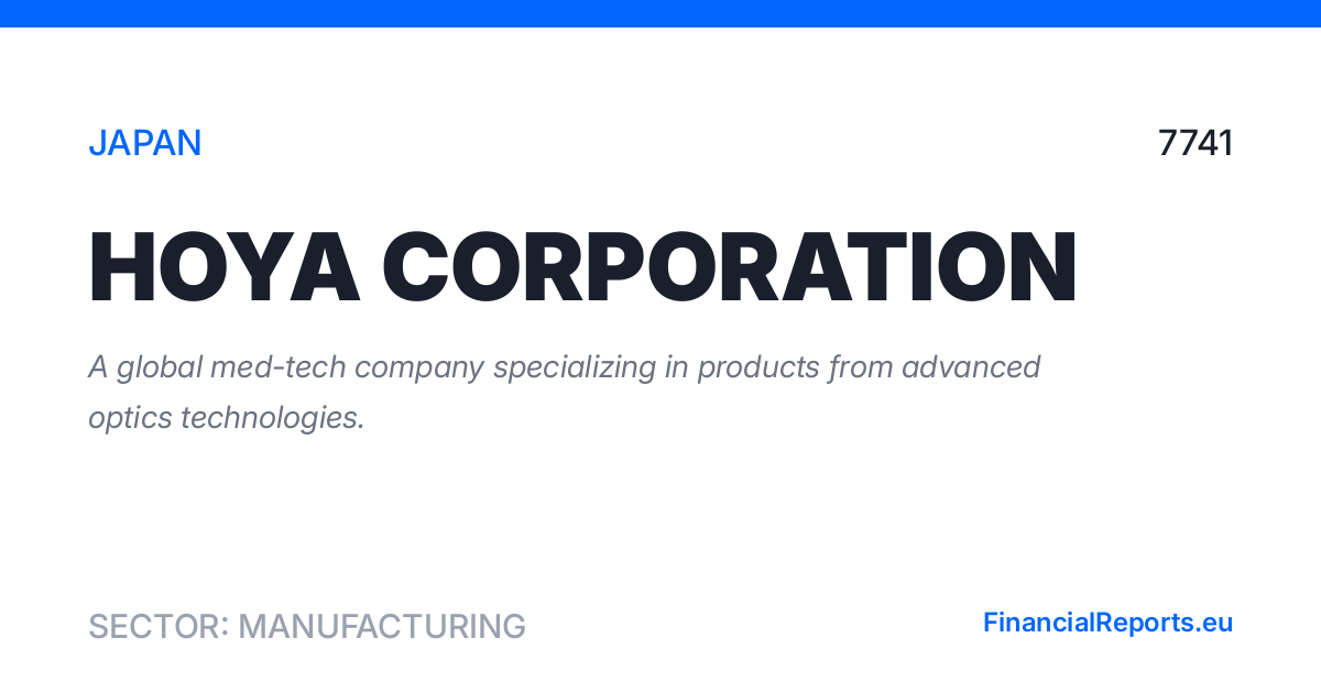 HOYA CORPORATION | Investor Relations / Filings / Financial statement
