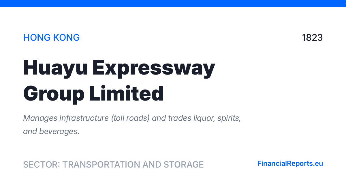 Huayu Expressway Group Limited | Investor Relations / Filings ...