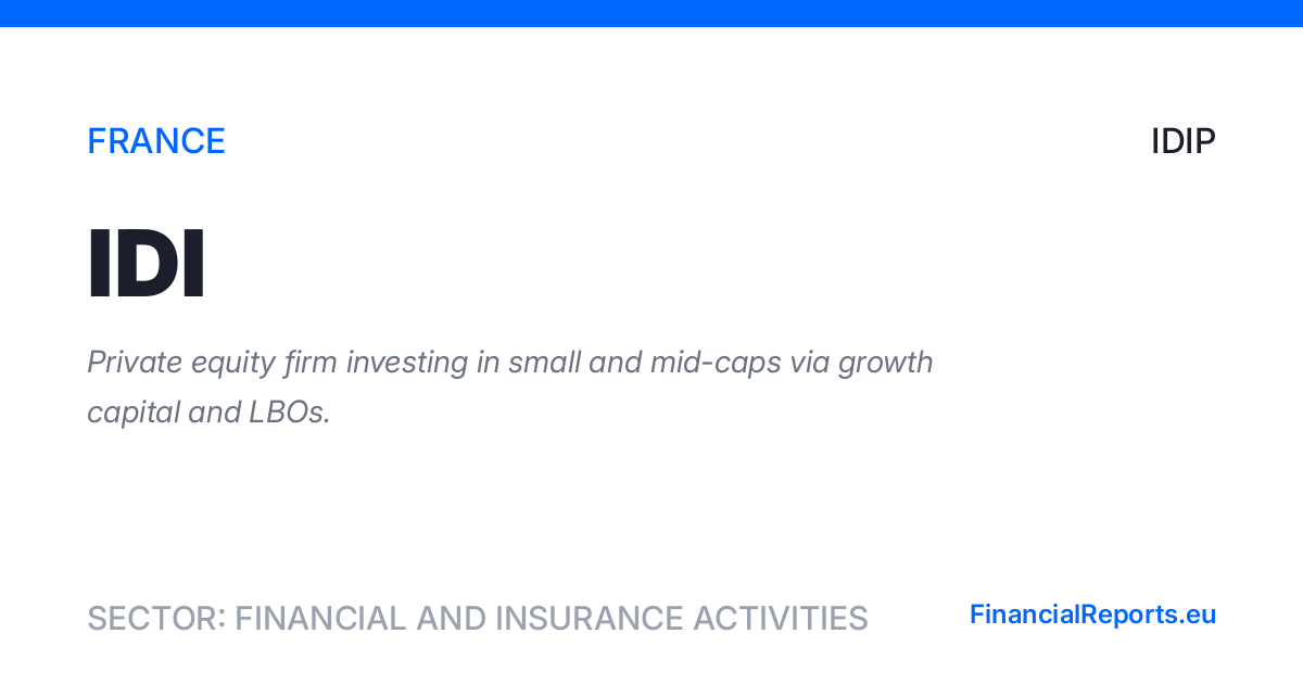 IDI 2026 filings — annual reports & disclosures | FinancialReports.eu