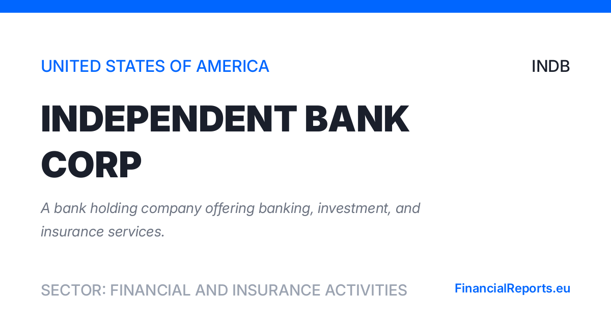 INDEPENDENT BANK CORP | Investor Relations / Filings / Financial statement