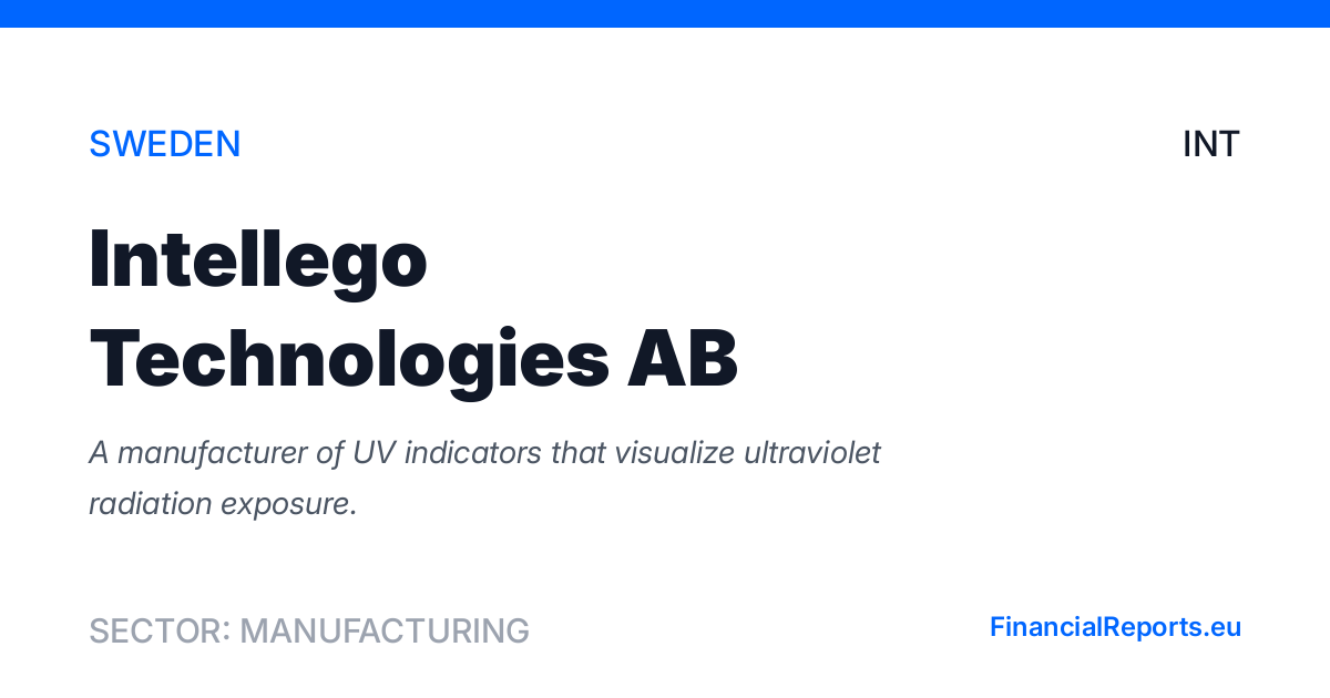 Intellego Technologies AB | Investor Relations / Filings / Financial statement