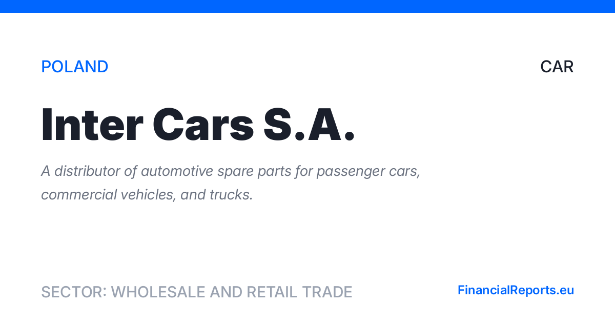 Inter Cars S.A. | Investor Relations / Filings / Financial statement