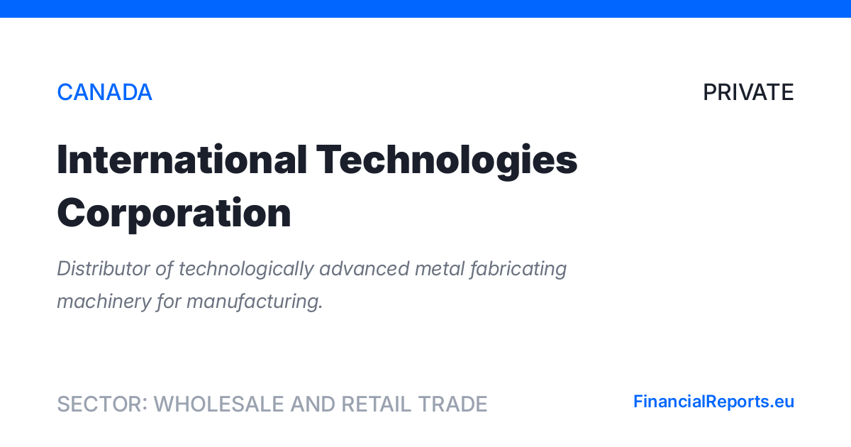 International Technologies Corporation | Investor Relations / Filings ...
