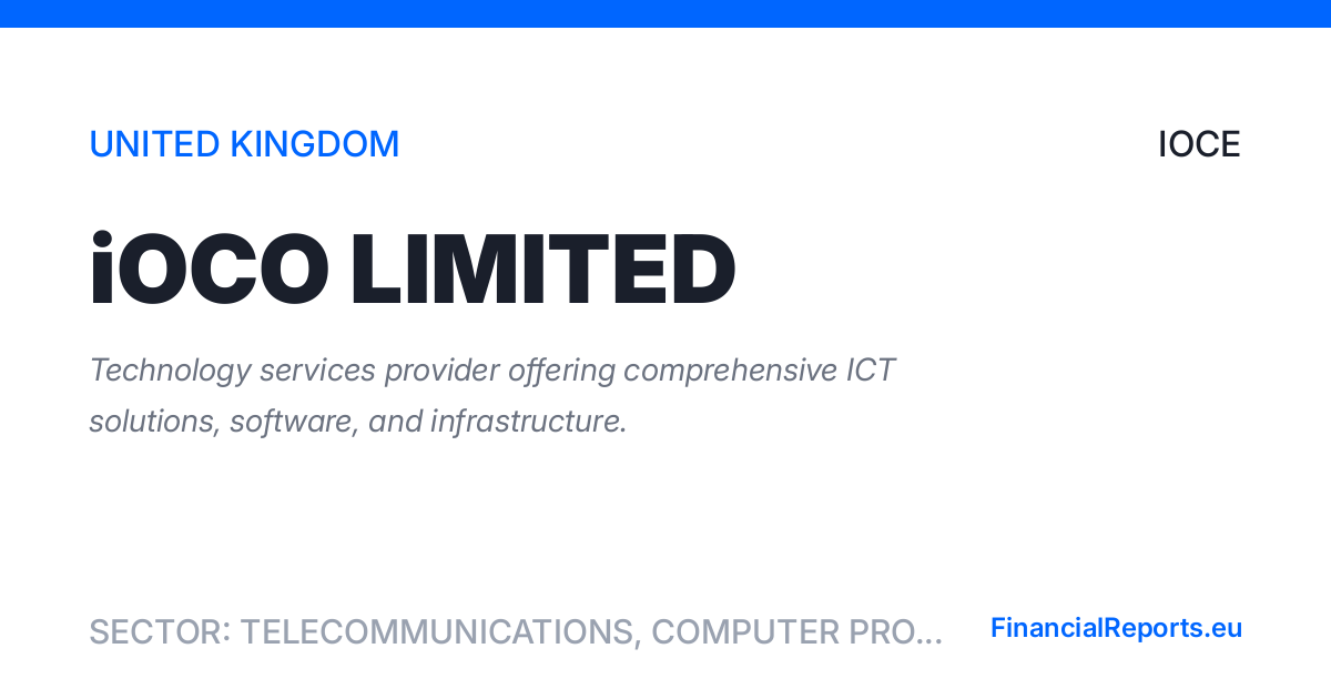 iOCO LIMITED | Investor Relations / Filings / Financial statement