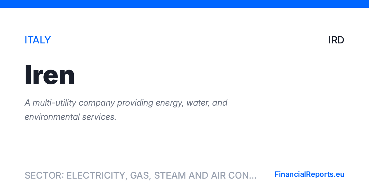 Iren | Investor Relations / Filings / Financial statement