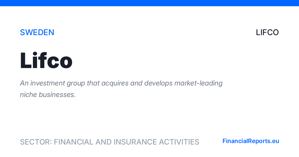Lifco | Investor Relations / Filings / Financial statement
