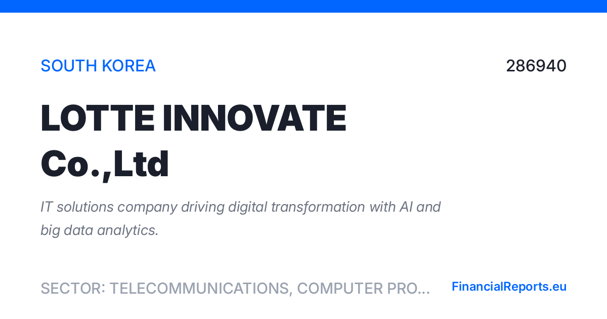 LOTTE INNOVATE Co.,Ltd | Investor Relations / Filings / Financial statement