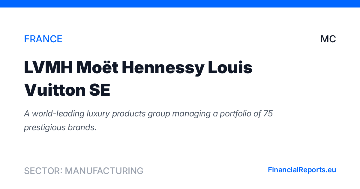 LVMH Moët Hennessy Louis Vuitton SE | Investor Relations / Filings ...