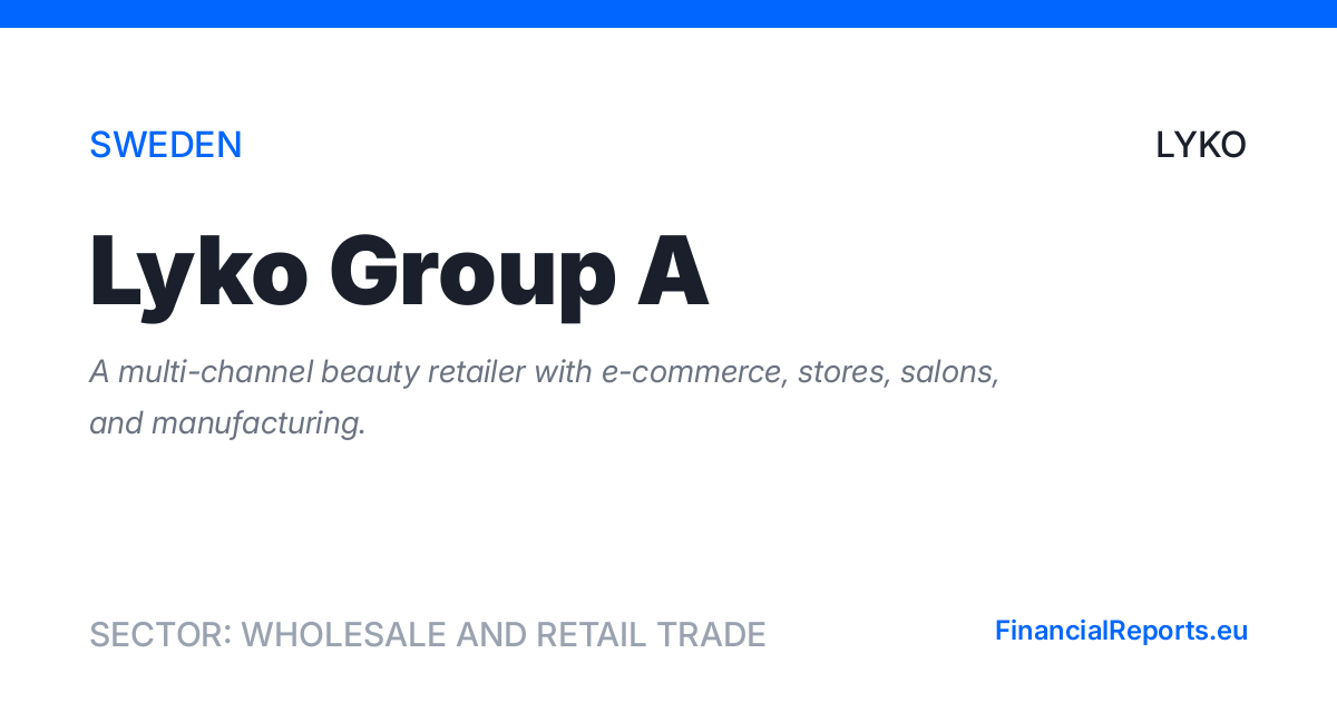 Lyko Group A | Investor Relations / Filings / Financial statement
