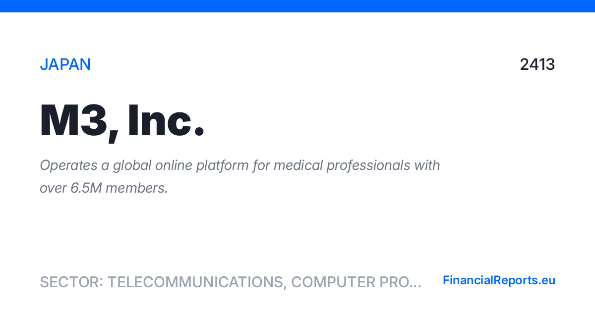 M3, Inc. | Investor Relations / Filings / Financial statement