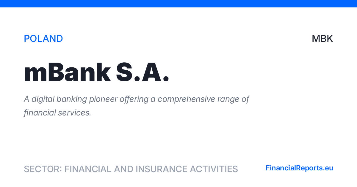 mBank S.A. | Investor Relations / Filings / Financial statement