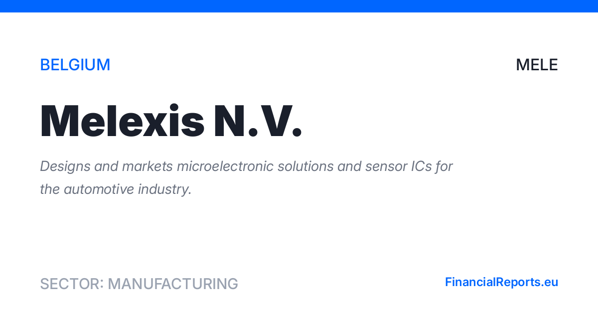 Melexis N.V. | Investor Relations / Filings / Financial statement