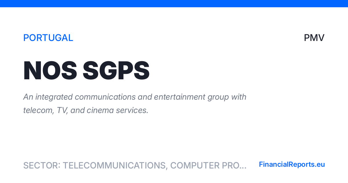 NOS SGPS | Investor Relations / Filings / Financial statement