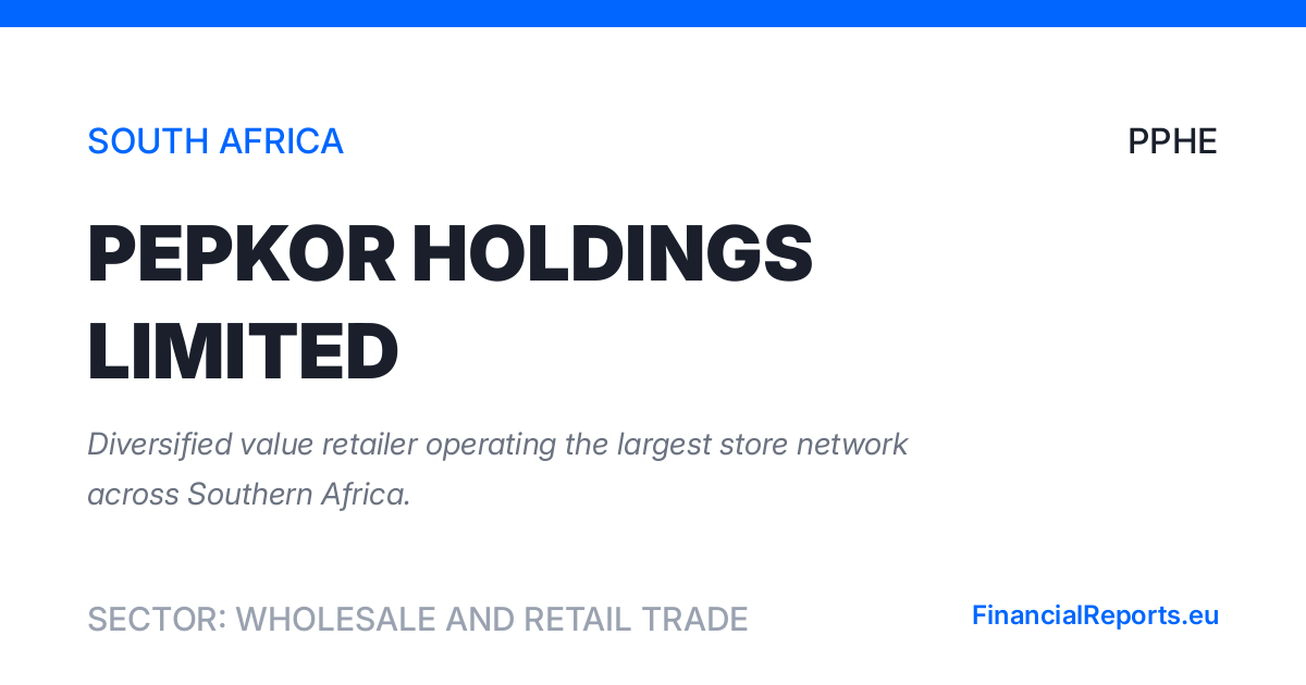 PEPKOR HOLDINGS LIMITED | Investor Relations / Filings / Financial ...