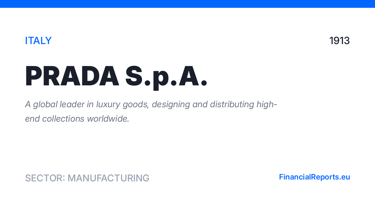 PRADA S.p.A. | Investor Relations / Filings / Financial statement