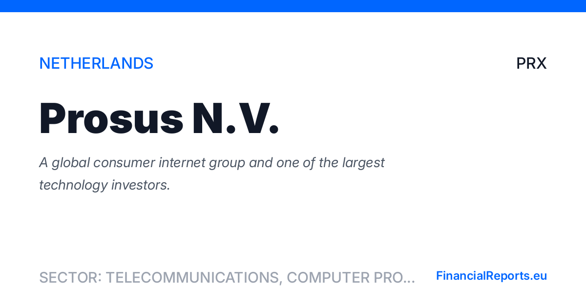 Prosus N.V. | Investor Relations / Filings / Financial statement