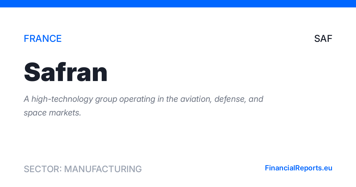 Safran | Investor Relations / Filings / Financial statement