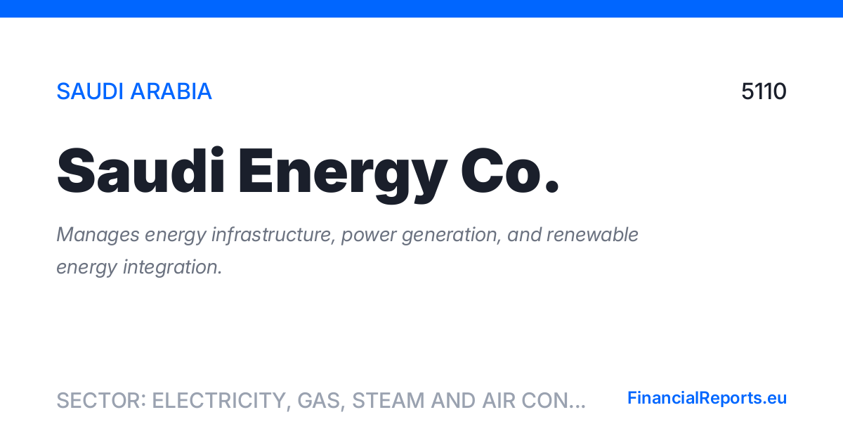 Saudi Energy Co. 2026 filings — annual reports & disclosures ...