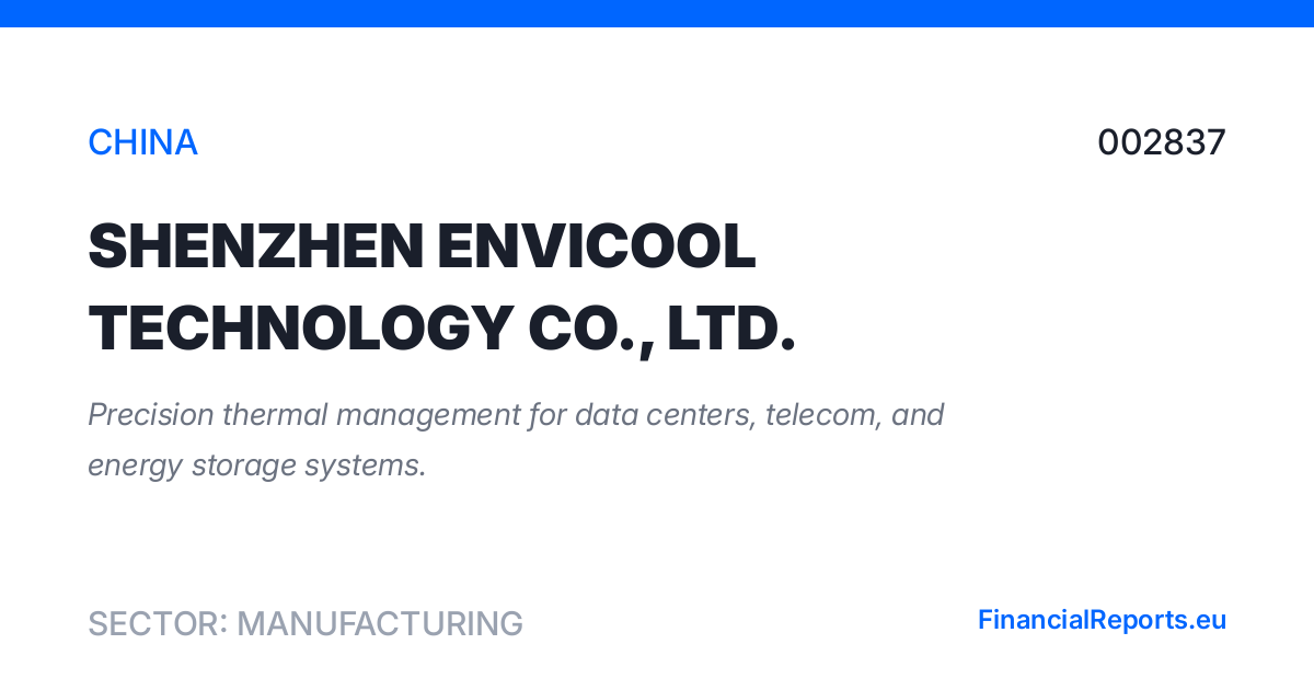 SHENZHEN ENVICOOL TECHNOLOGY CO., LTD. | Investor Relations / Filings ...