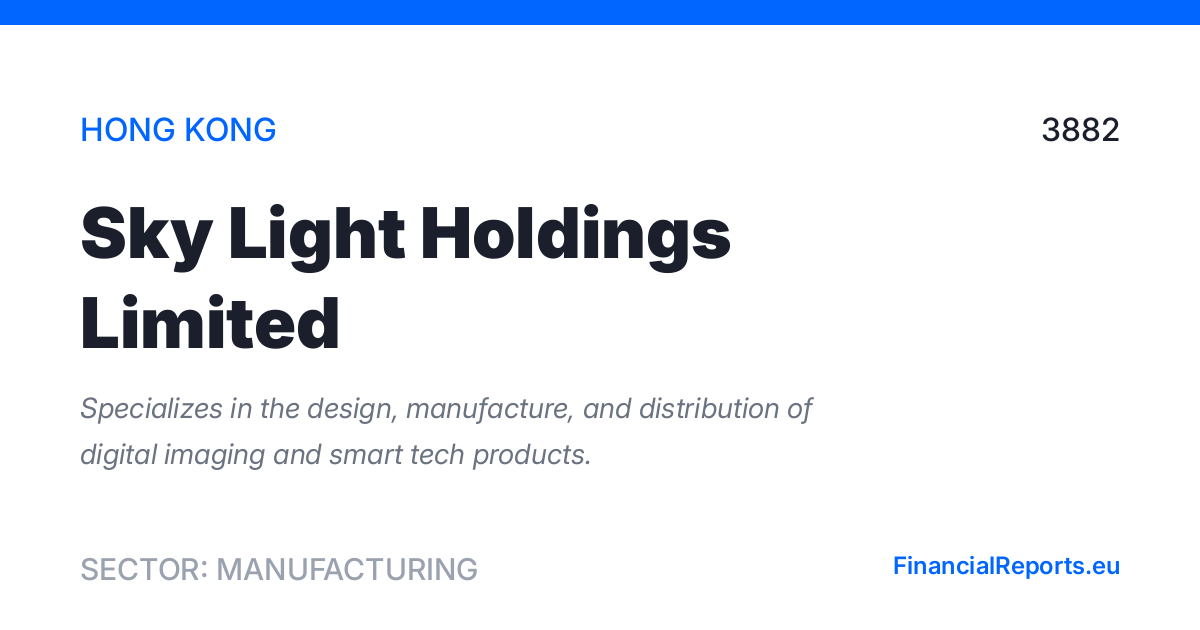 Sky Light Holdings Limited | Investor Relations / Filings / Financial ...