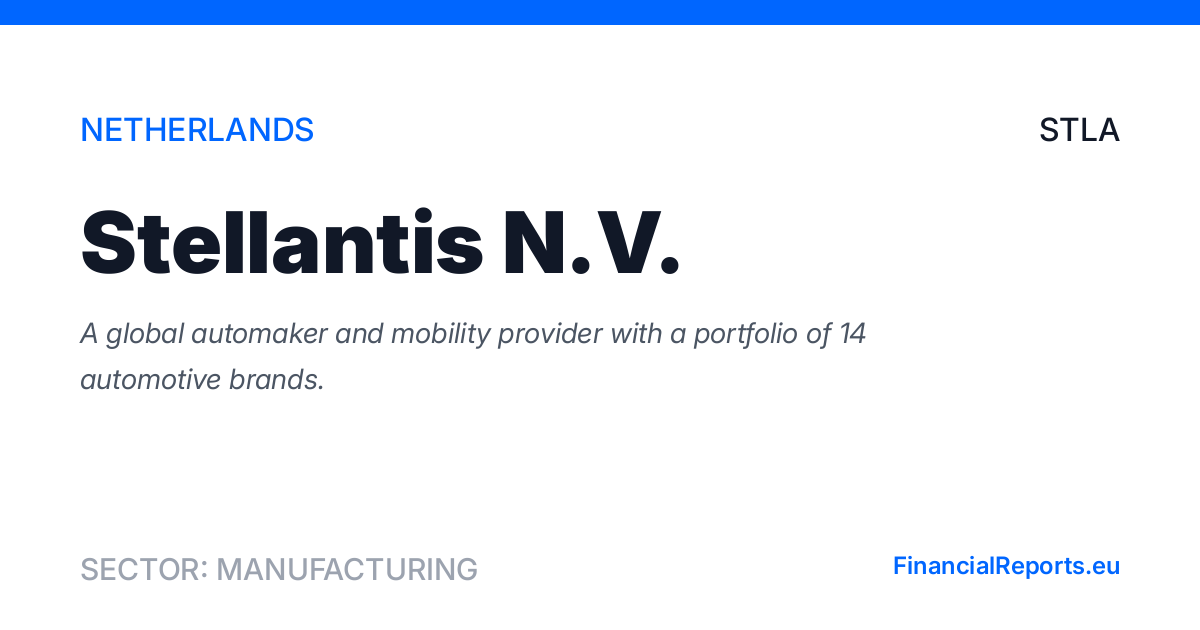 Stellantis N.V. | Investor Relations / Filings / Financial statement