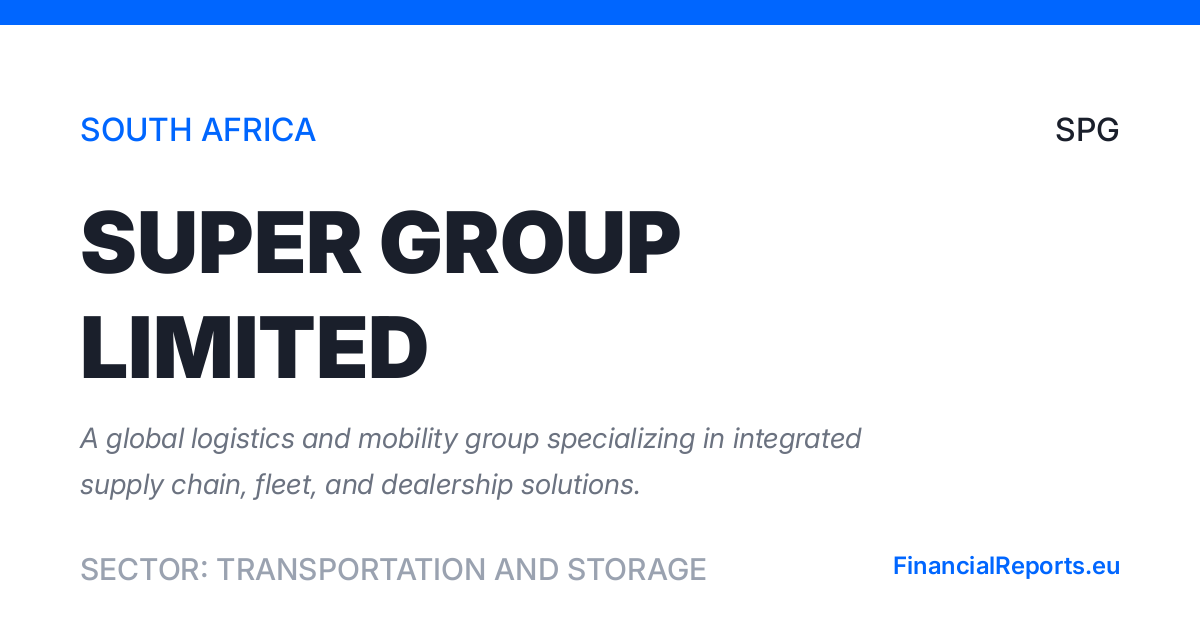 SUPER GROUP LIMITED | Investor Relations / Filings / Financial statement