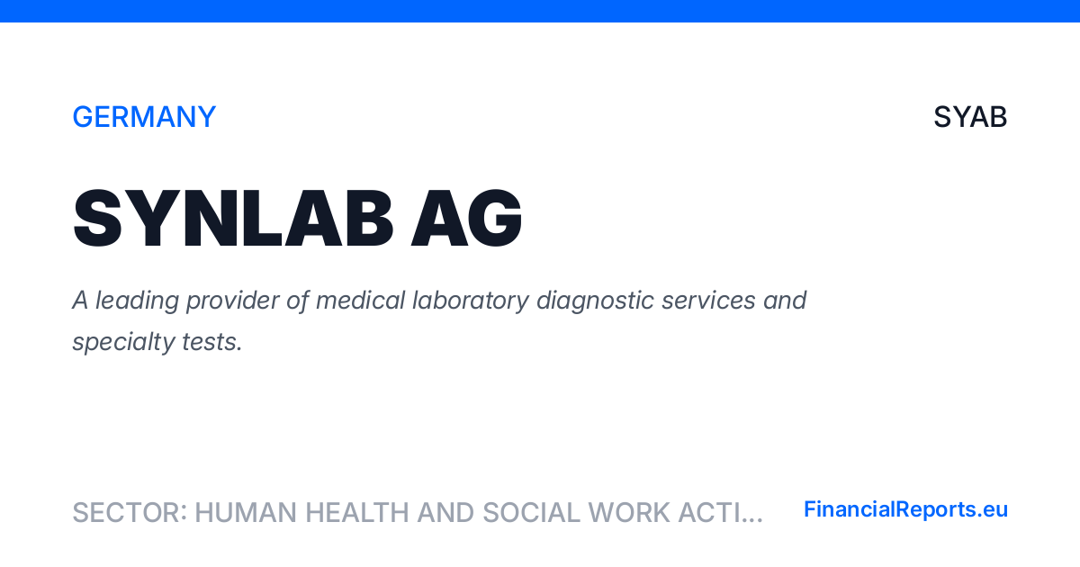SYNLAB AG | Investor Relations / Filings / Financial statement