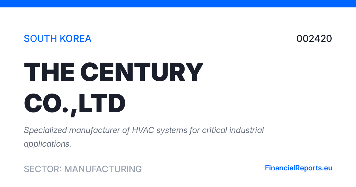 THE CENTURY CO.,LTD | Investor Relations / Filings / Financial statement