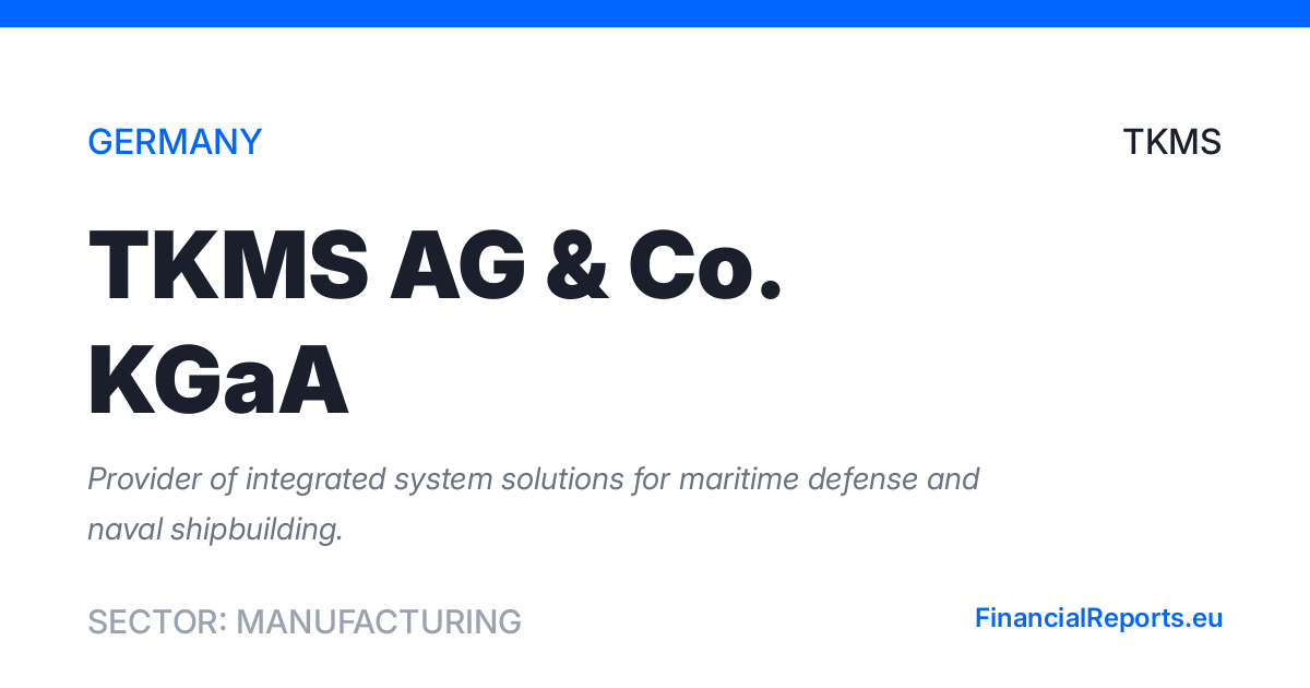 TKMS AG & Co. KGaA | Investor Relations / Filings / Financial statement