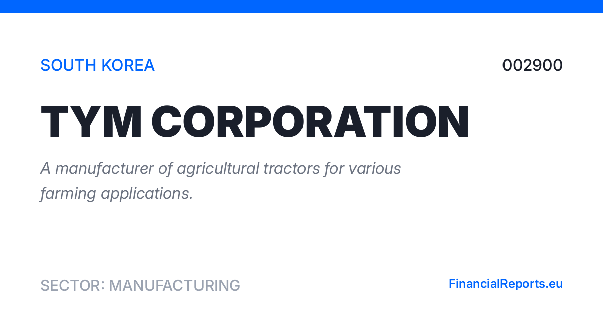 TYM CORPORATION | Investor Relations / Filings / Financial statement